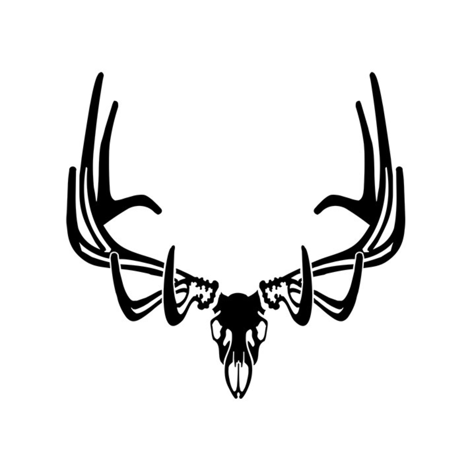 Elk Skull Hunting Window Decal HI-71 - Etsy
