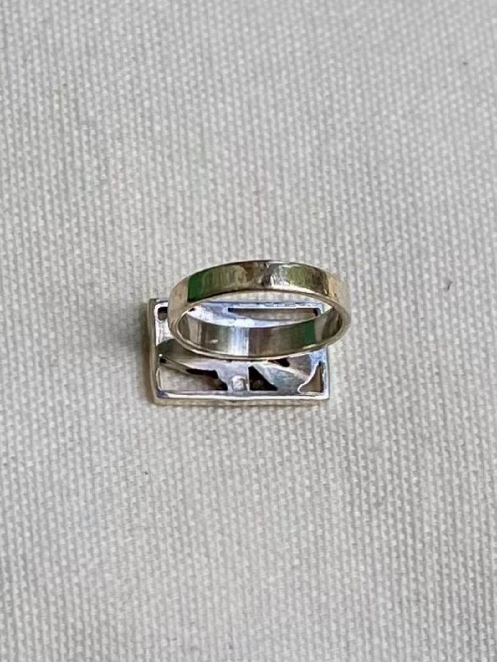 Eye of Ra Ring, Sterling Silver and Howlite, Handmade in Cairo - Etsy
