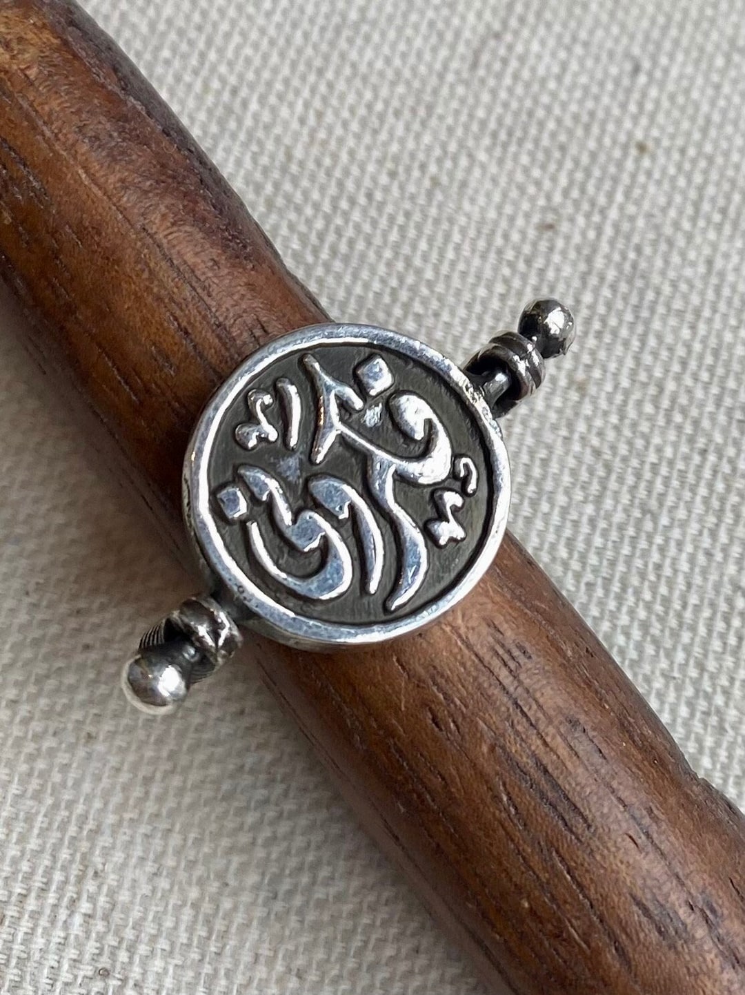 Beautiful Arabic Calligraphy Ring, Om Kalthoum, 925 - Etsy