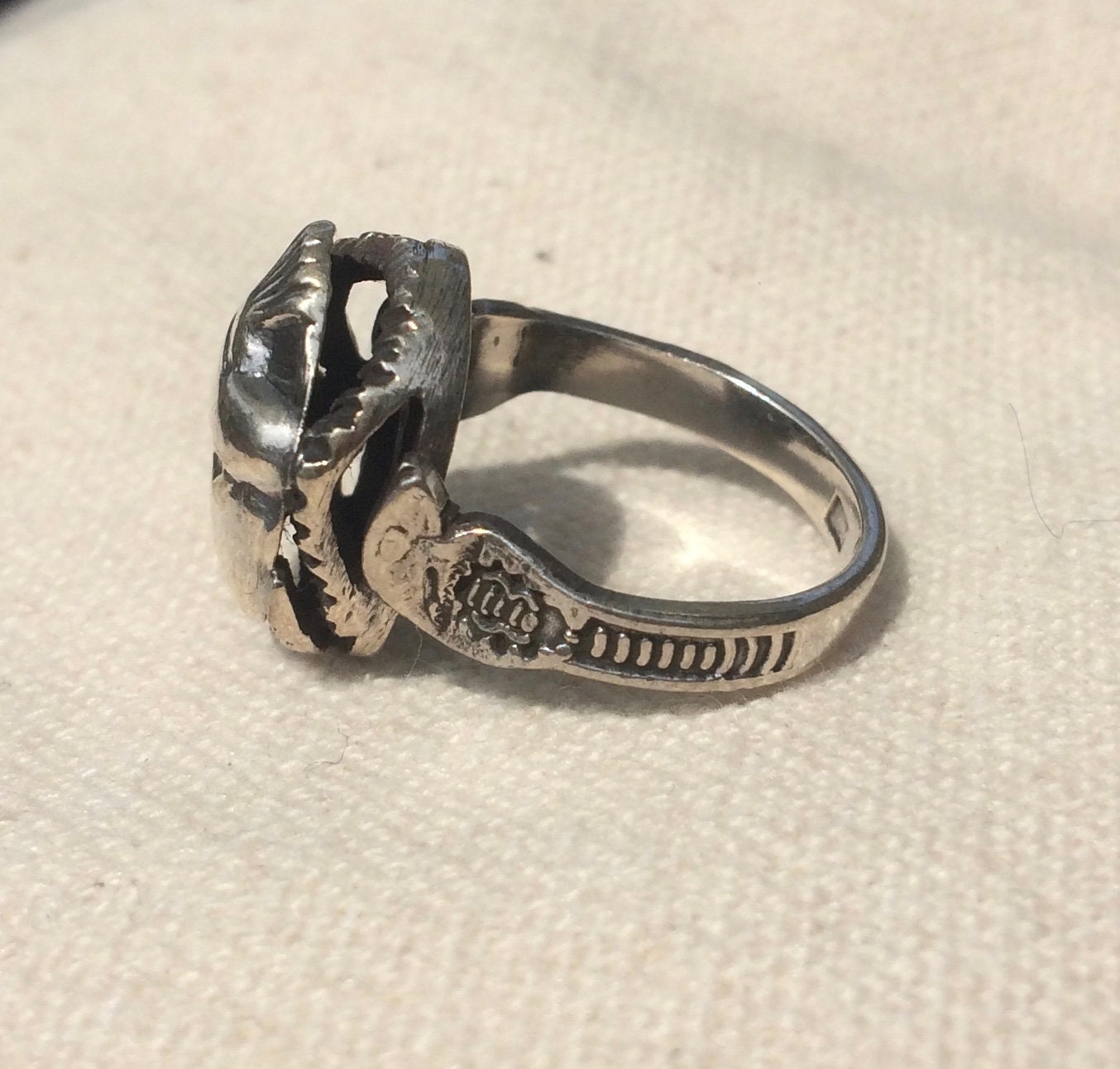 Silver Scarab Ring Ancient Egypt Handmade in Cairo | Etsy