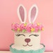 Easter Bunny Cake Kit, Bunny Face Cake Topper, Some Bunny is One, Bunny ...