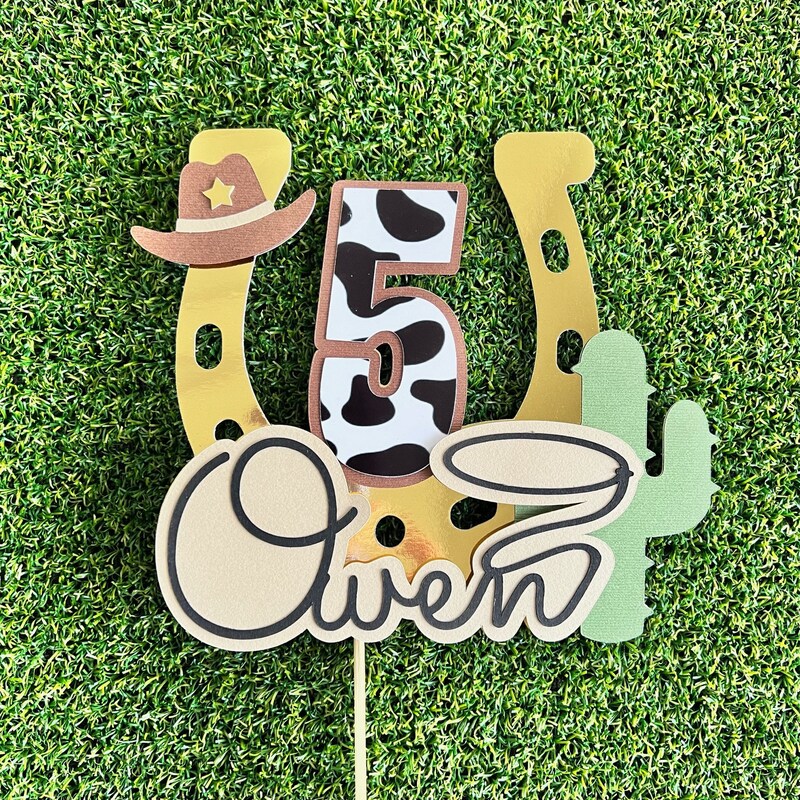 Cowboy Cake Topper - Etsy