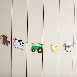 Farm Animal Garland Barnyard Birthday Paper Garland - Etsy