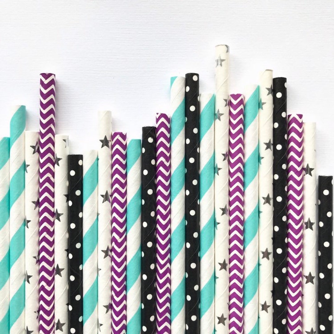 Space Paper Straws, Galaxy Party Decor, Astronaut Party Decorations ...
