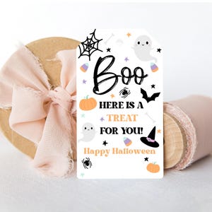 Boo Tag, Halloween Boo Basket Gift Tag, Spooky Treats, the Spooky One ...