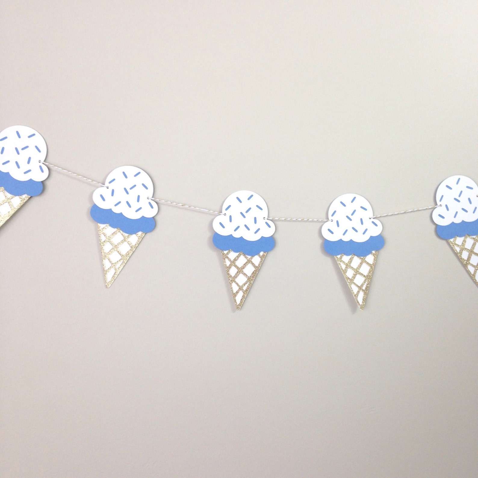Ice Cream Garland Ice Cream Social Party Decor Kids Room - Etsy