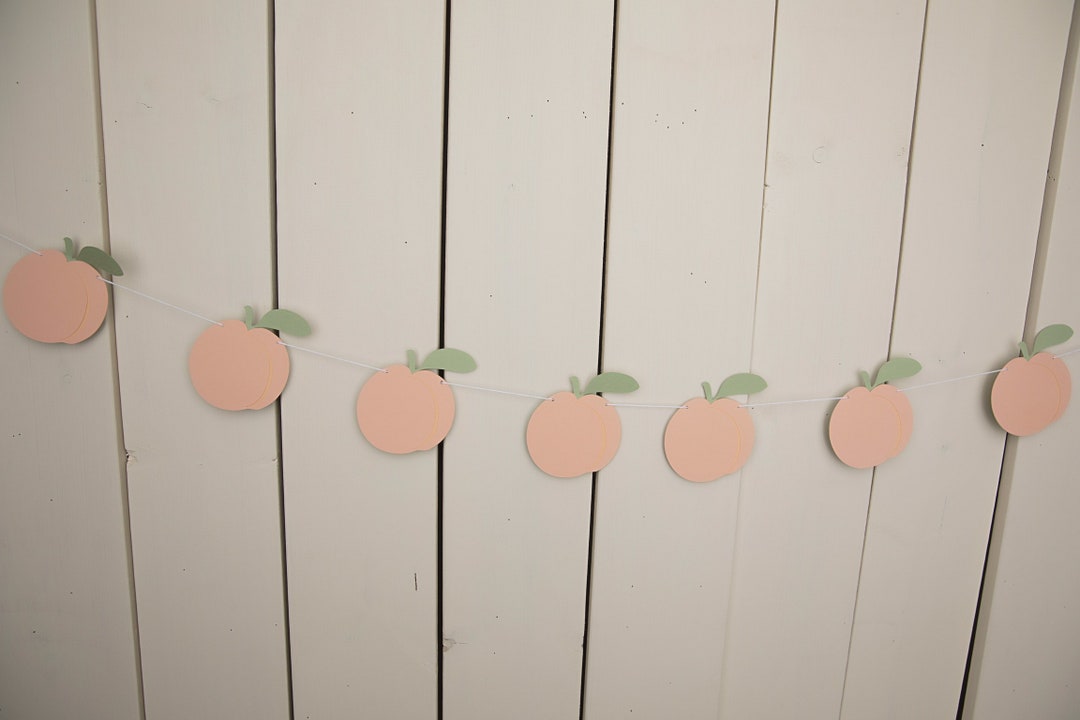 Peach Garland, Sweet Georgia Peach Theme Birthday, Sweet as a Peach ...
