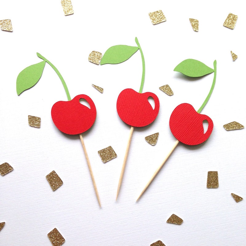 Cherry Red Toppers - Etsy
