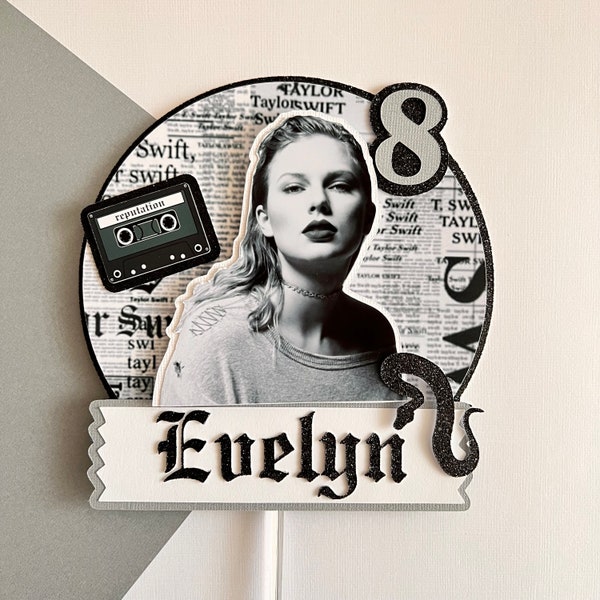 Reputation Birthday Cake Topper - Etsy