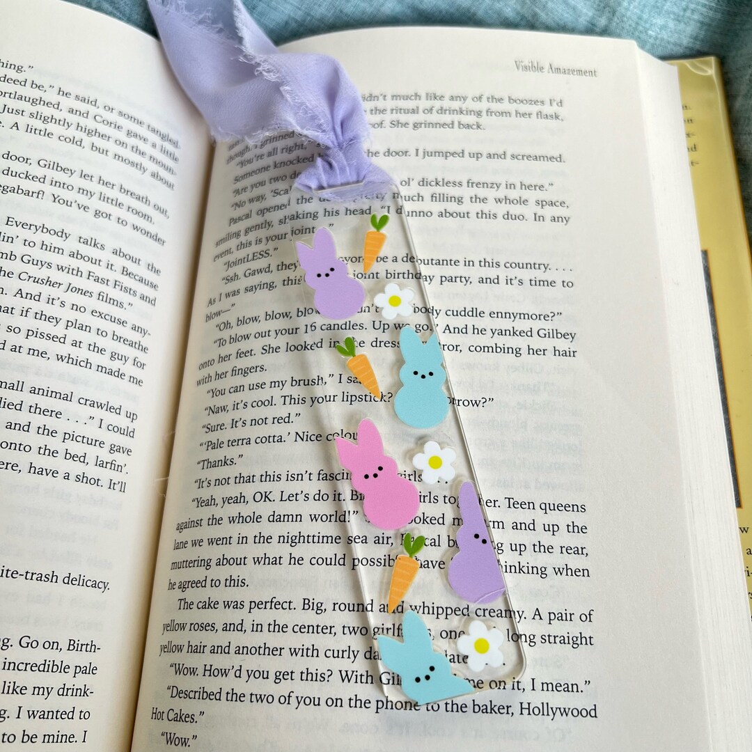 Easter Bunny Acrylic Bookmark, Kids Easter Basket Gift Ideas, Kids Book ...