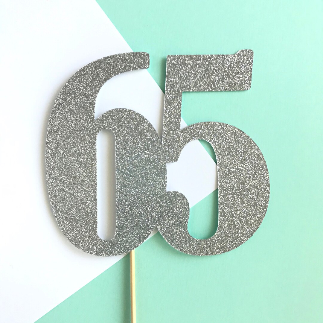 Custom Age Cake Topper, Years Loved Anniversary Cake Topper ...