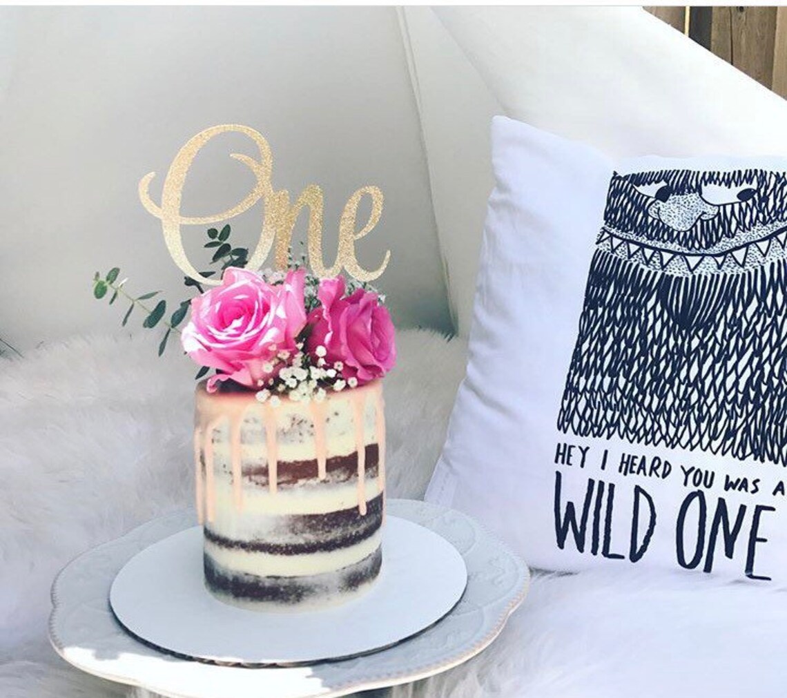 One Cake Topper First Birthday Party Decor 1st Birthday Cake | Etsy