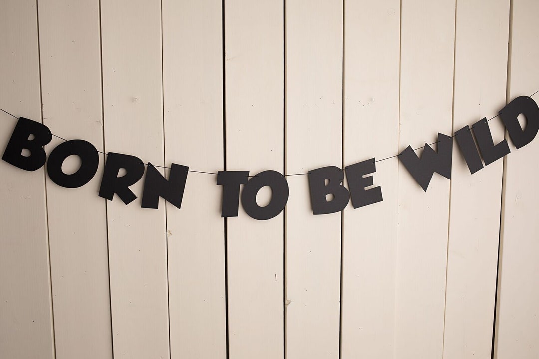 Born to Be Wild Banner, Jungle Birthday Party Decor, Wild One, Photo ...