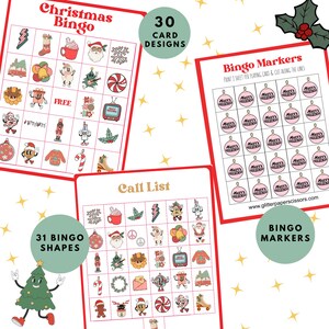 Christmas Bingo, Teacher Classroom Holiday Games, Holiday Bingo ...