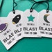 12 Space Themed Gift Tags, Kids Birthday Favor Tags, Astronaut in Outer ...