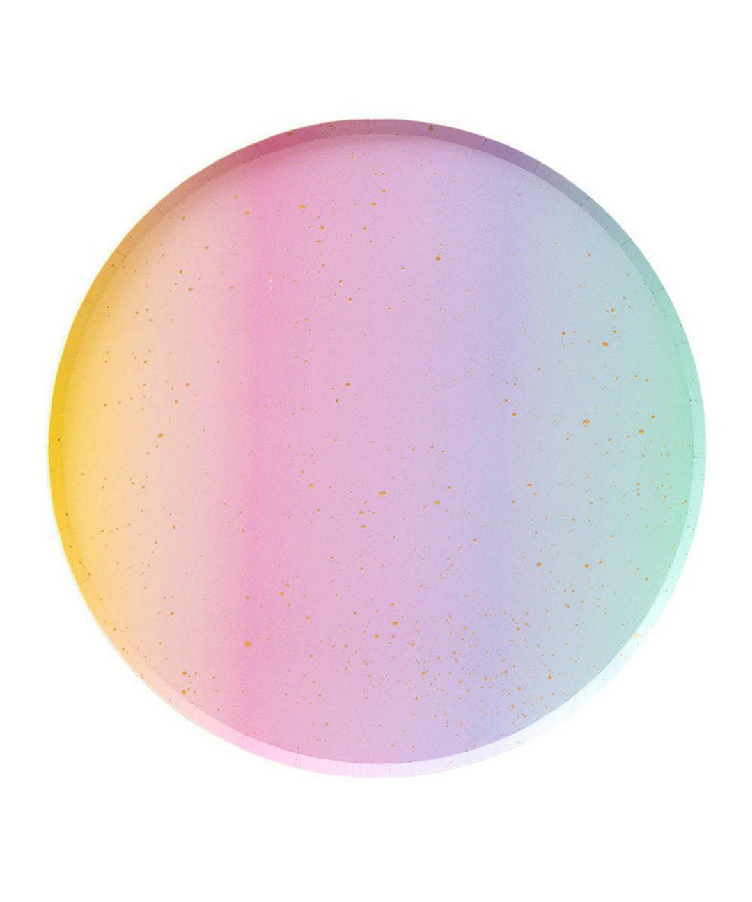 Pastel Rainbow Ombre Dinner Plates, Unicorn Birthday Party, - Etsy
