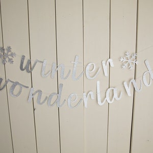 Winter Wonderland Banner, Winter Onederland Party Theme, First Birthday ...