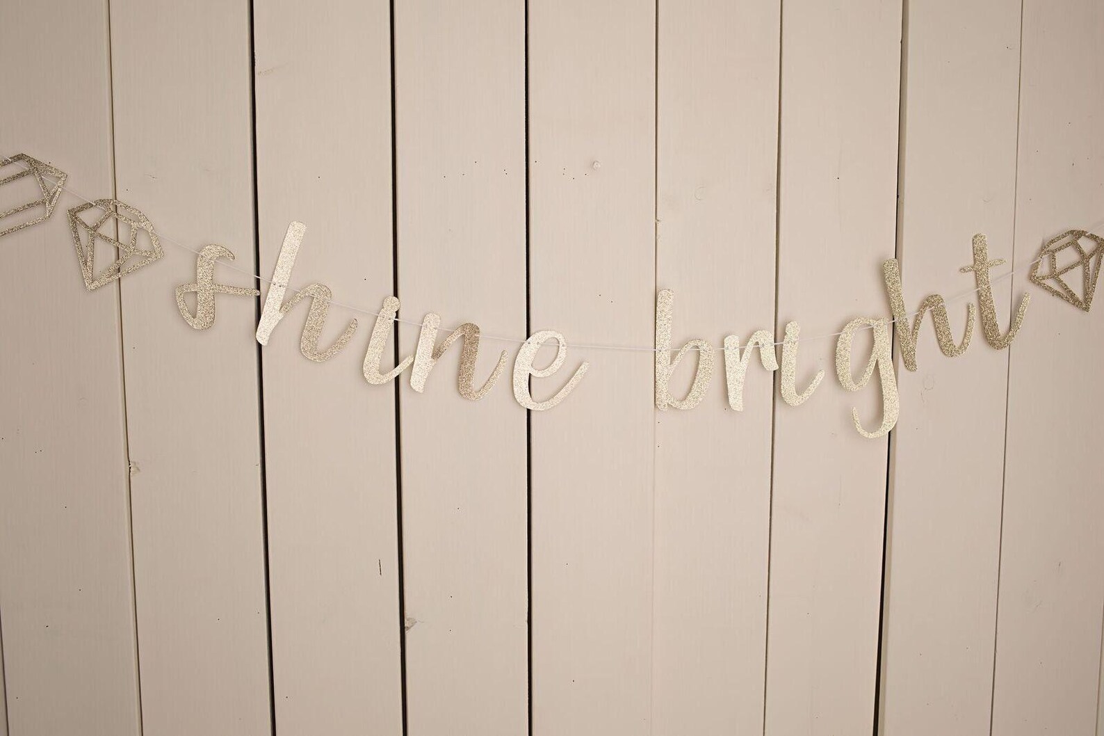 Shine Bright Glitter Banner: Gemstone Birthday Party Decor - Etsy