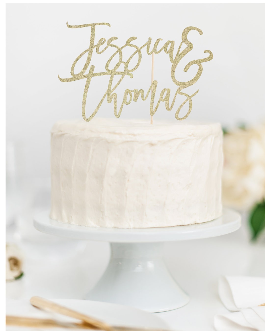 Custom Name Cake Topper Birthday Party Decor Anniversary - Etsy