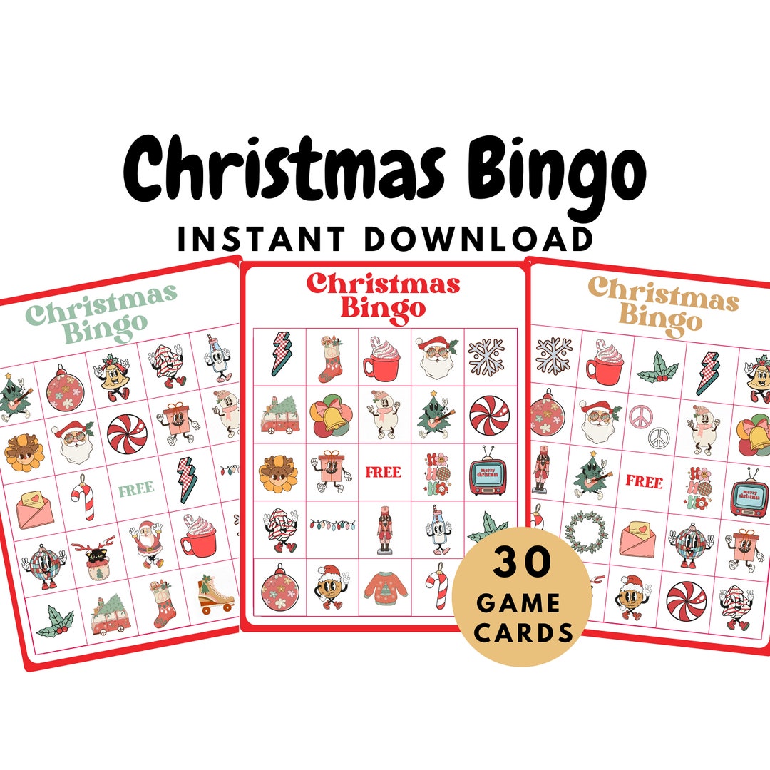 Christmas Bingo, Teacher Classroom Holiday Games, Holiday Bingo ...