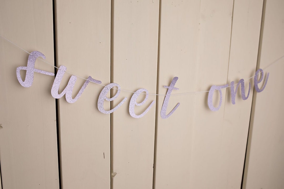 Sweet One Glitter Banner, Desserts, Candy Buffet, Two Sweet Birthday ...