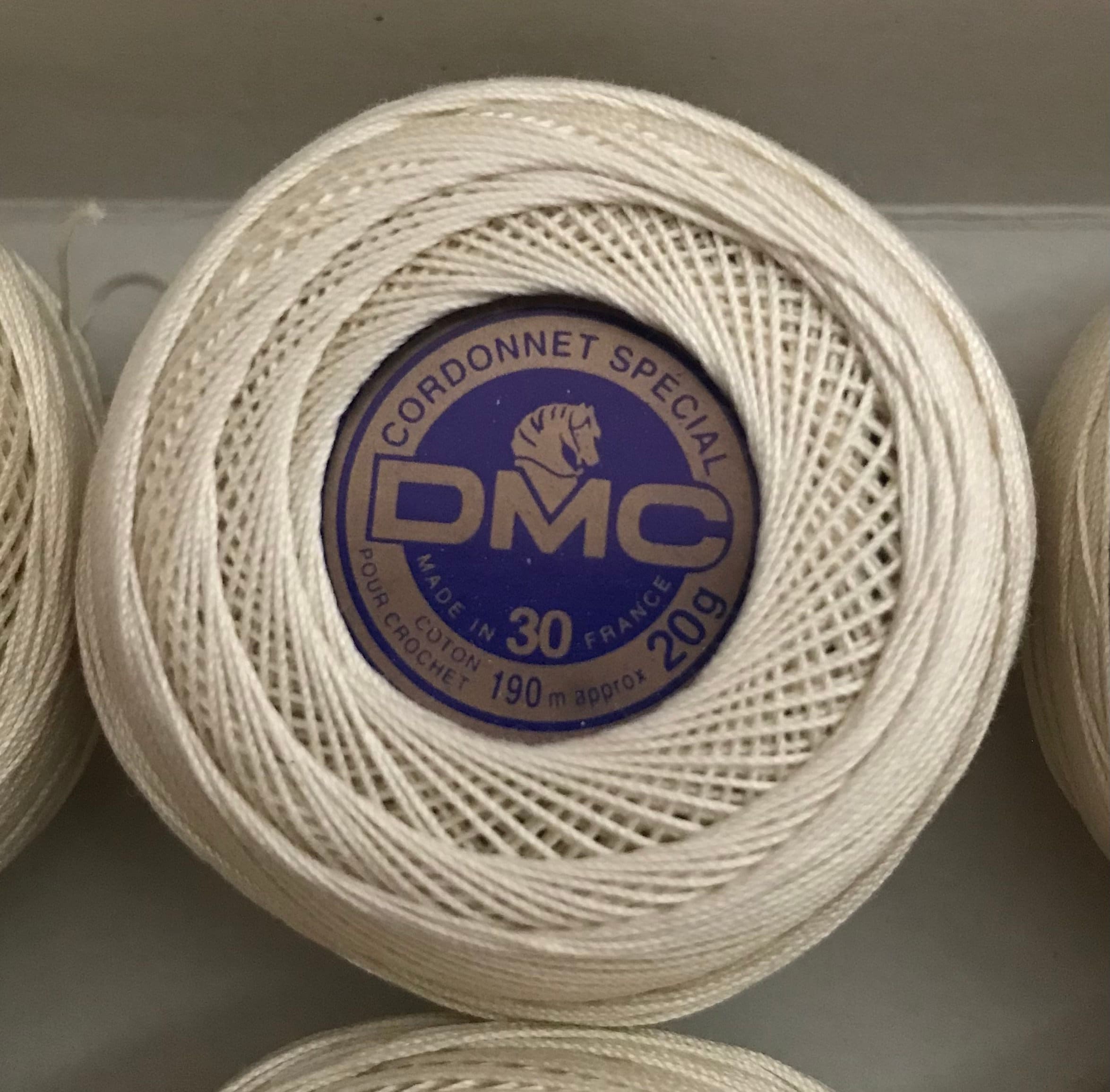 Four 4 Balls of Cordonnet Special DMC Crochet Cotton ECRU Size 30 - 20g ...