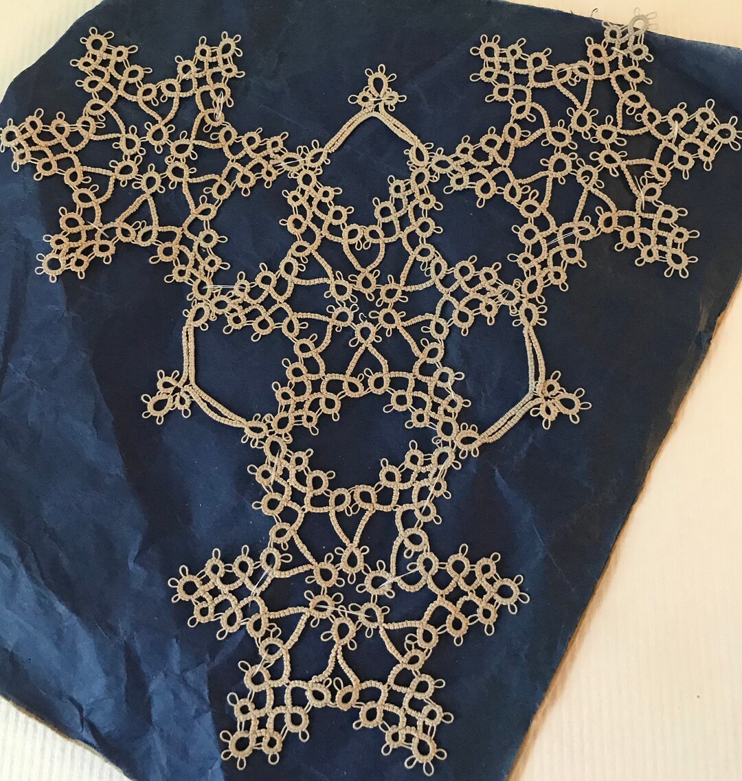 Beautiful Hand Made Tatted Lace for Appliqué or Lace Inset - Etsy