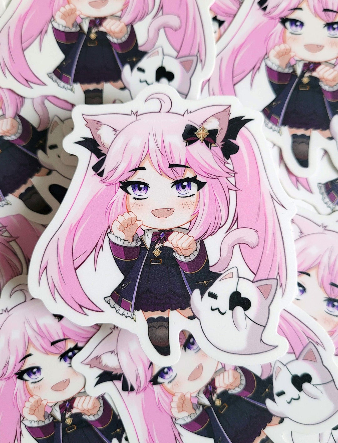 VSHOJO Vtuber Nyatasha Nyanners Fanart Vinyl Anime Sticker 3 Inches ...