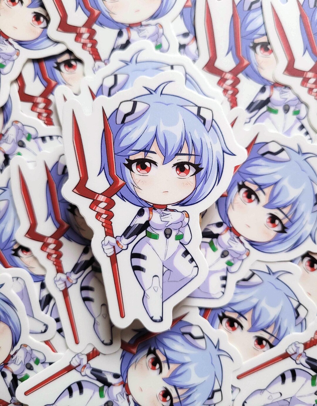 Anime Waifu- Neon Genesis Evangelion | Rei Anime Waifu Vinyl Sticker ...