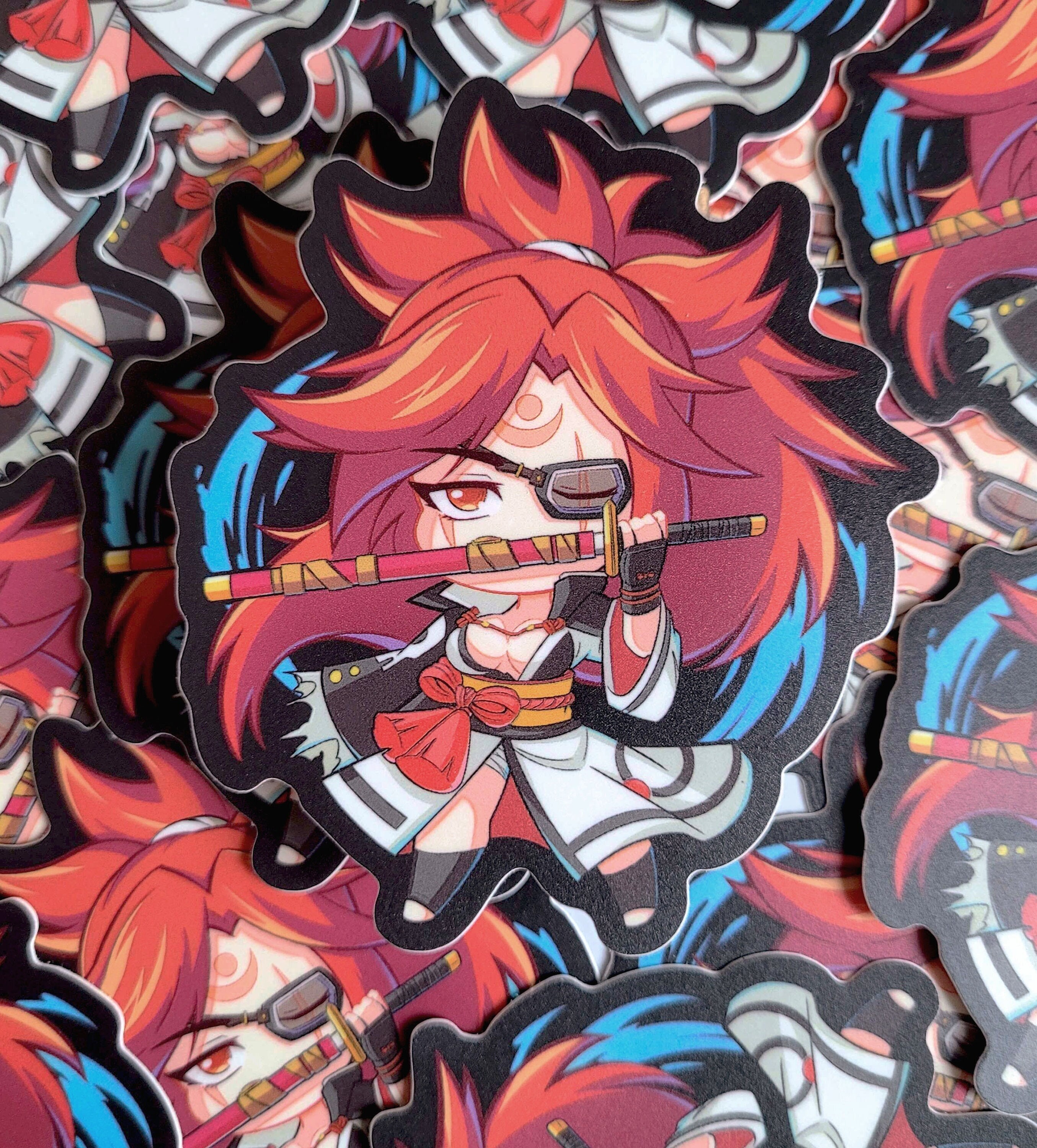 Guilty Gear Strive Baiken Vinyl Sticker Fighting Game - Etsy
