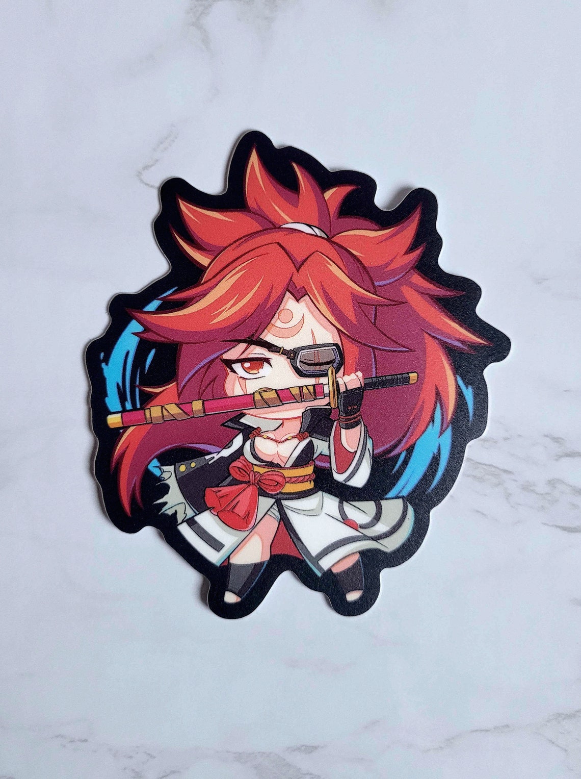 Guilty Gear Strive | Baiken Vinyl Sticker | Fighting Game Waterproof ...