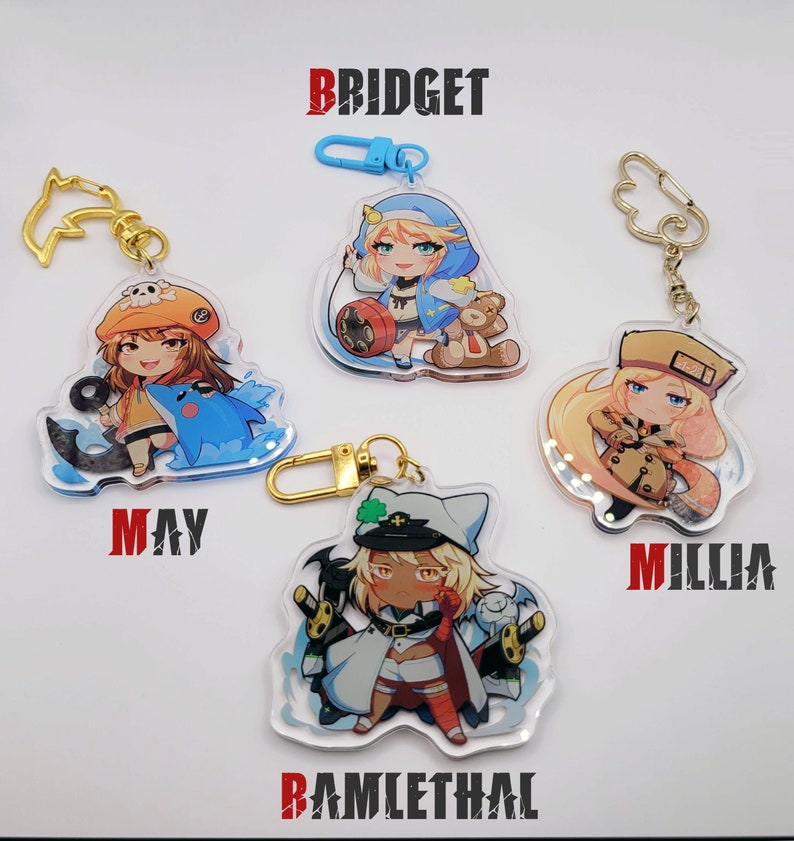 Guilty Gear Strive GGST Keychains Bridget May Ram - Etsy