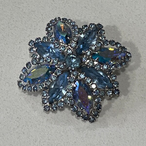Weiss Blue Brooch - Etsy