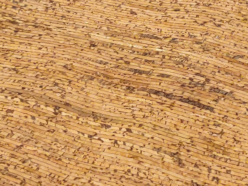 Natural Cork Fabric Cork Leather Material Cork Faux Leather - Etsy