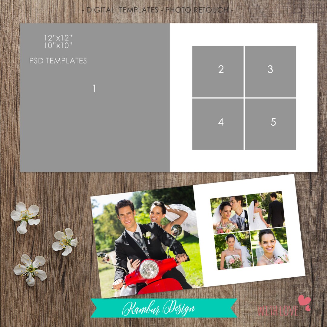 12x12, 10x10 Story Board Template, Photoshop, Psd Files - INSTANT ...