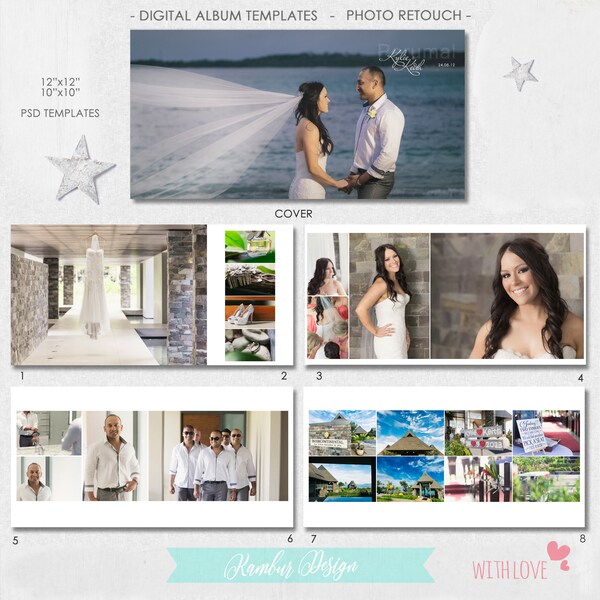 Wedding Album Template - Etsy Wedding Album Template - Etsy