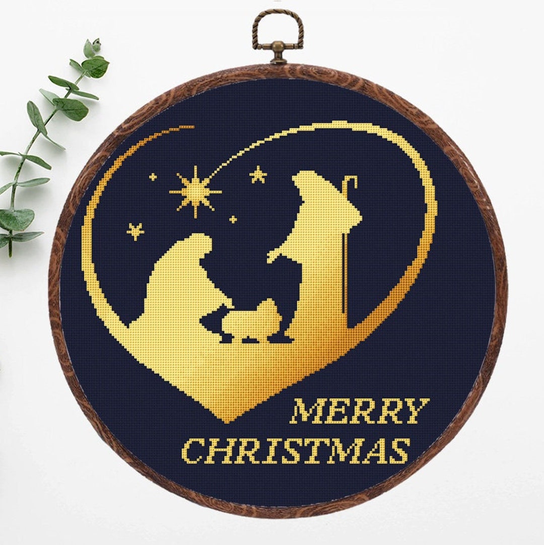 Nativity Bethlehem Cross Stitch Pattern, Baby Jesus (PDF Pattern) - Etsy