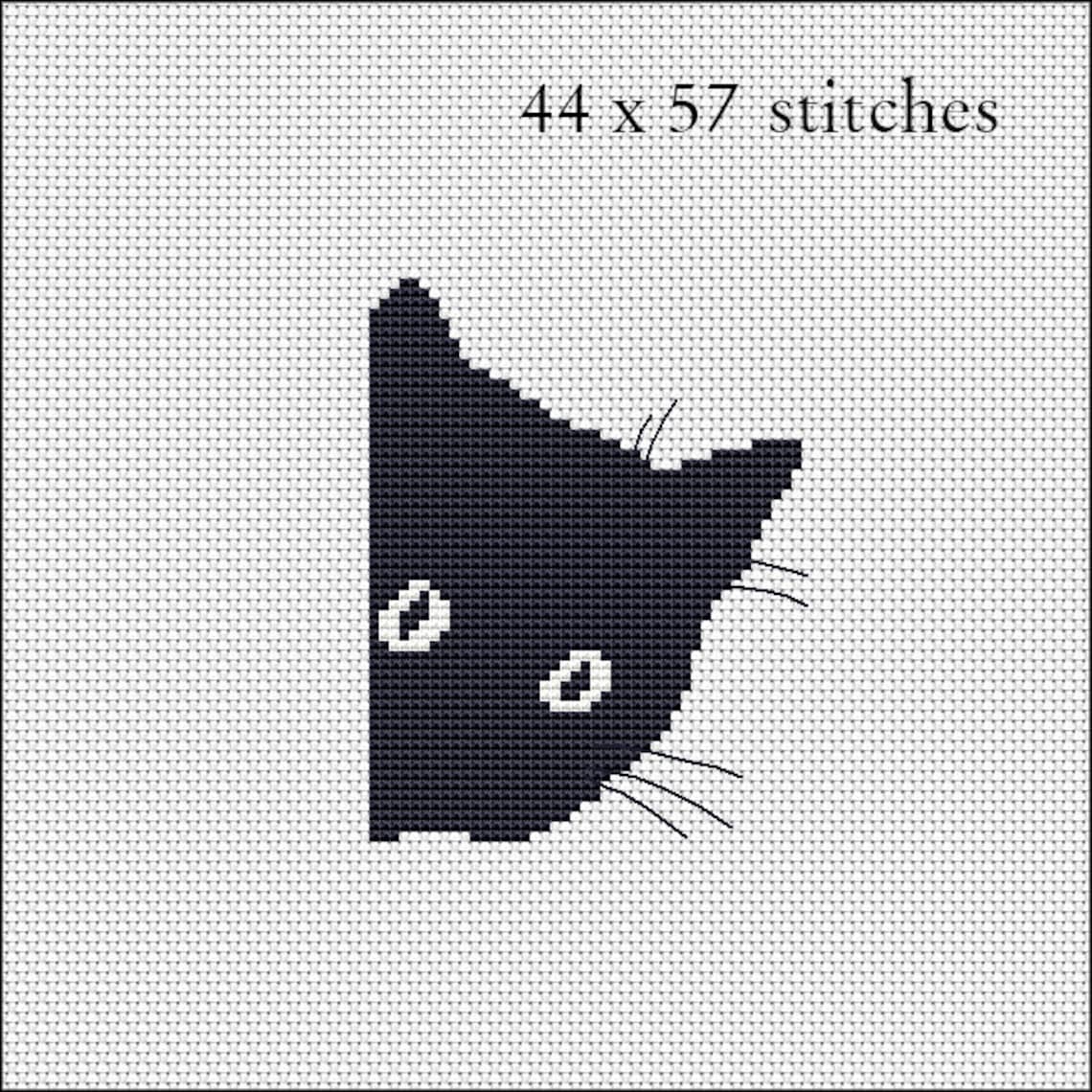 Set of Cats Cross Stitch Pattern 8 Cat Silhouette Patterns - Etsy