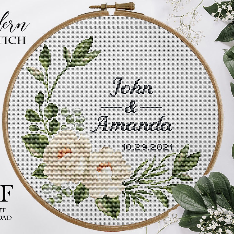 Cross Stitch Wedding Pattern - Etsy