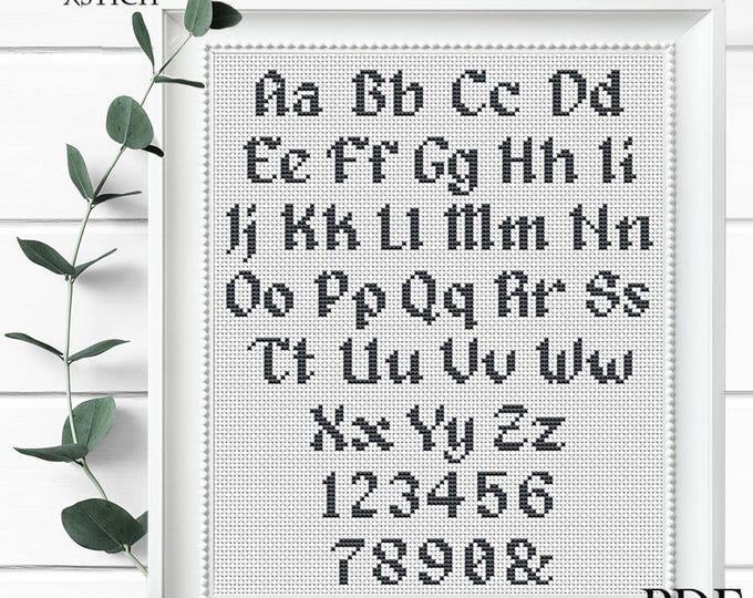 Fancy Alphabet Cross Stitch Pattern, Letters PDF - Etsy Canada