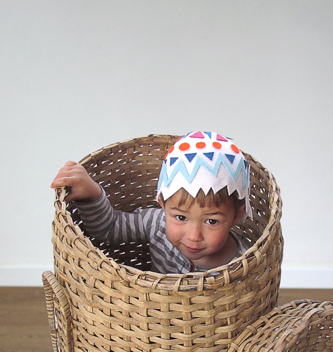 DIY Egg Costume Hat Sewing Pattern: Kids Easter Felt Cape (PDF Pattern ...
