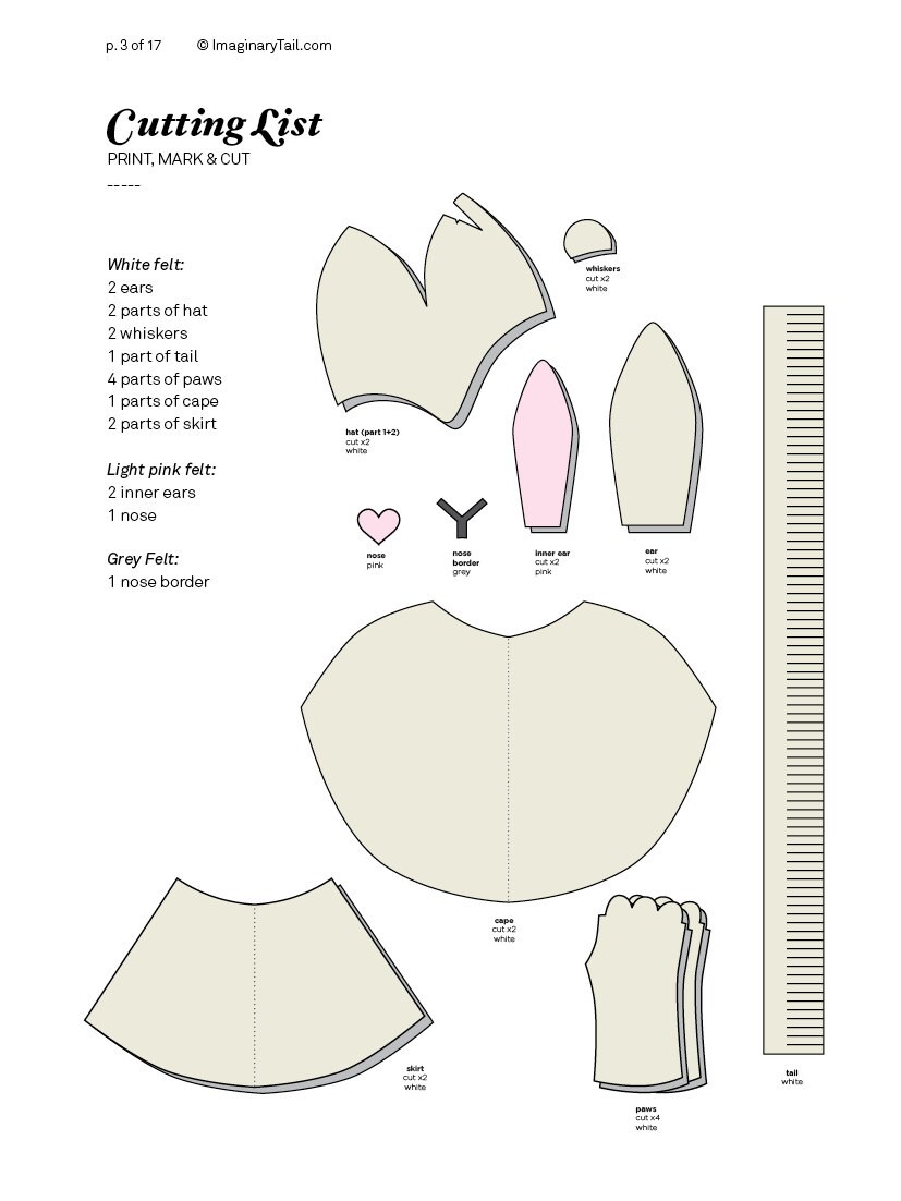 Bunny Costume Sewing Pattern: DIY Felt Mask, Kids 1-5 (PDF Pattern) - Etsy