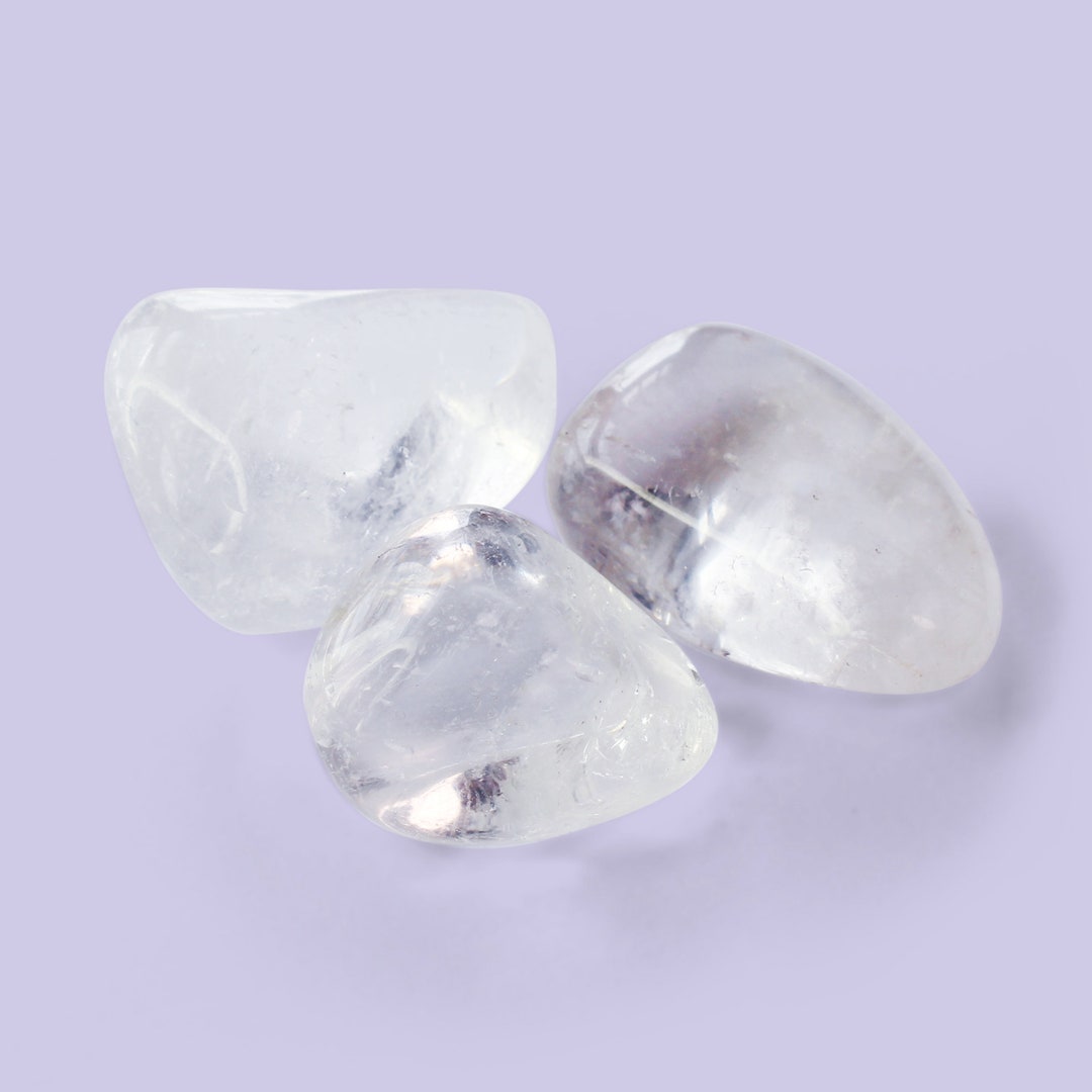 Tumbled Clear Quartz Crystal Heal Cleanse Balance - Etsy