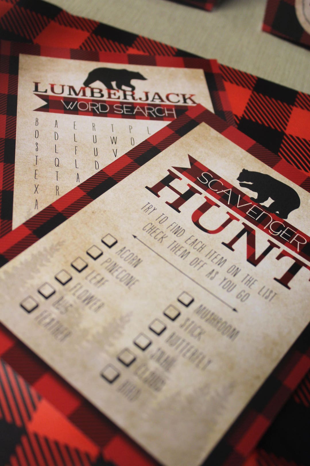 Lumberjack Scavenger Hunt Lumberjack Party Games Buffalo - Etsy