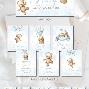 Teddy Bear Printable Baby Shower Bundle, PICK 3 Party Package, Teddy ...