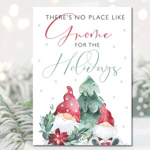 Gnome Christmas Party Posters, Gnome Printables, Gnome Christmas Decor ...