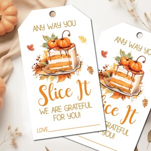 Thanksgiving Gift Tag | Fall Harvest Baked Goods Favor Card | Any Way ...