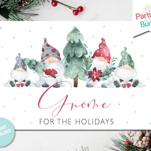 Gnome Christmas Yard Sign, Welcome Gnome, There's No Place Like Gnome ...