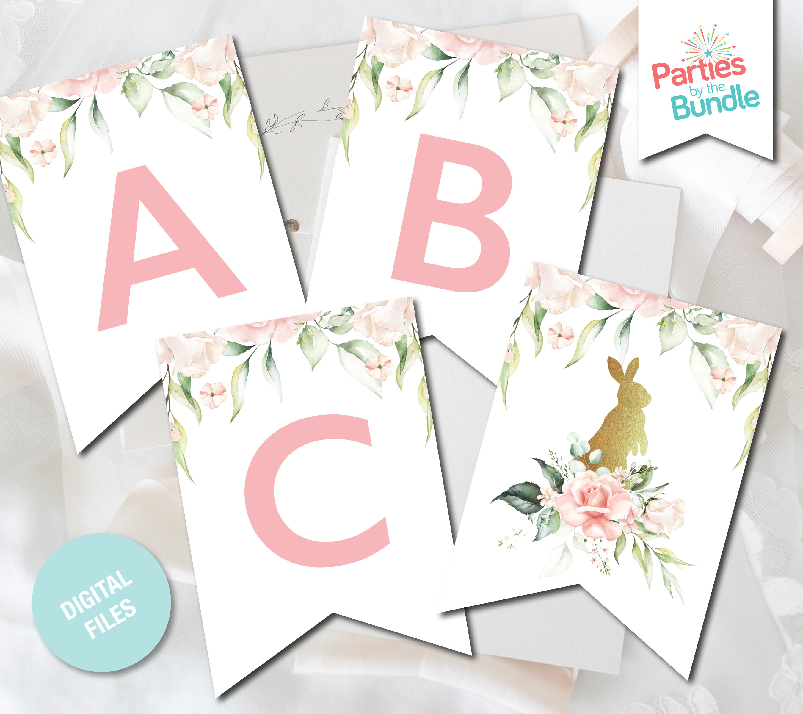 Easter Party Banner, Printable Easter Banner, Easter Bunting, Party ...