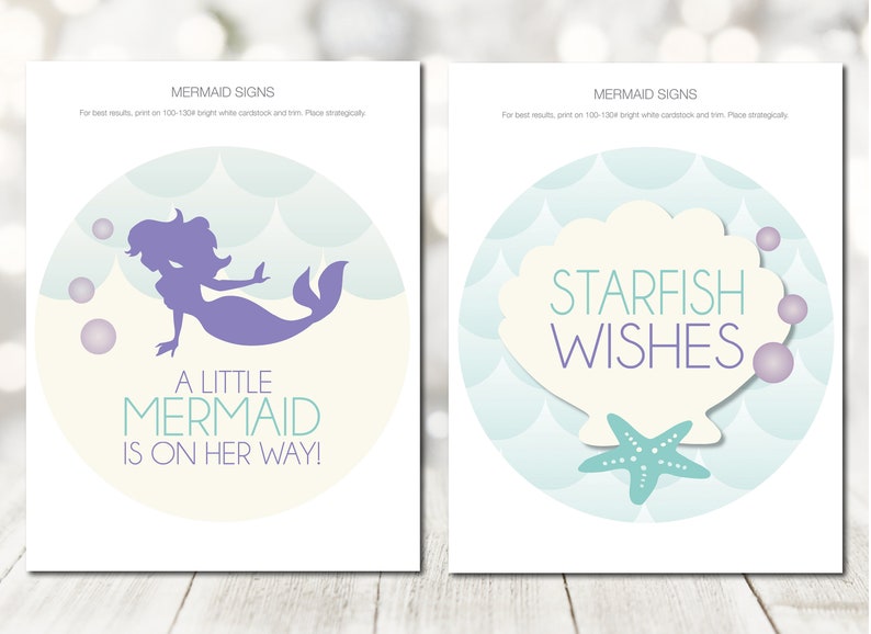 Make a Splash With These Printable Mermaid Signs - Perfect for Your ...